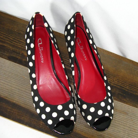 CL by Laundry | Shoes | Cl By Laundry 5 Polka Dot Pump Size 95m Gently Worn | Poshmark